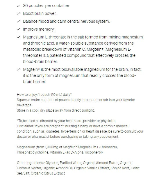 Cymbiotika® Magnesium L-Threonate – LVS